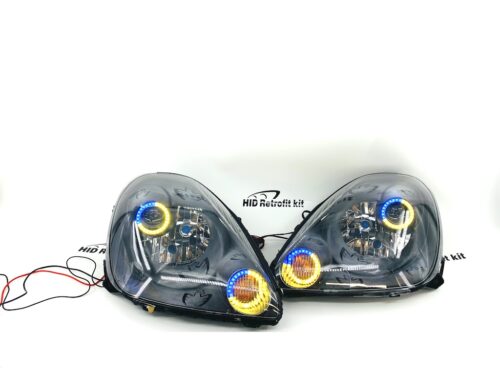 2003-2005 Toyota MR2 Spyder Black Halo LED Projector Headlights - HID ...