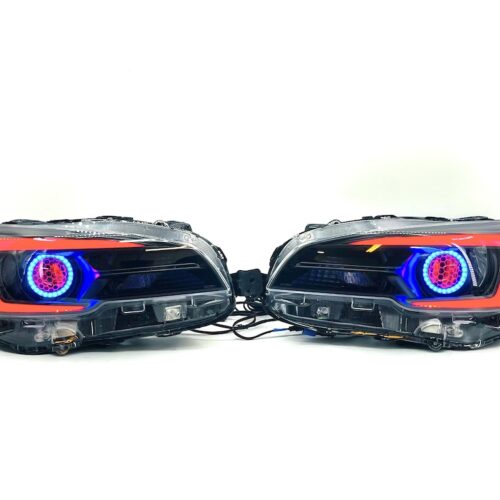 2018-2021 Subaru WRX STI LIMITED RGBW Led Black Retrofit Headlights