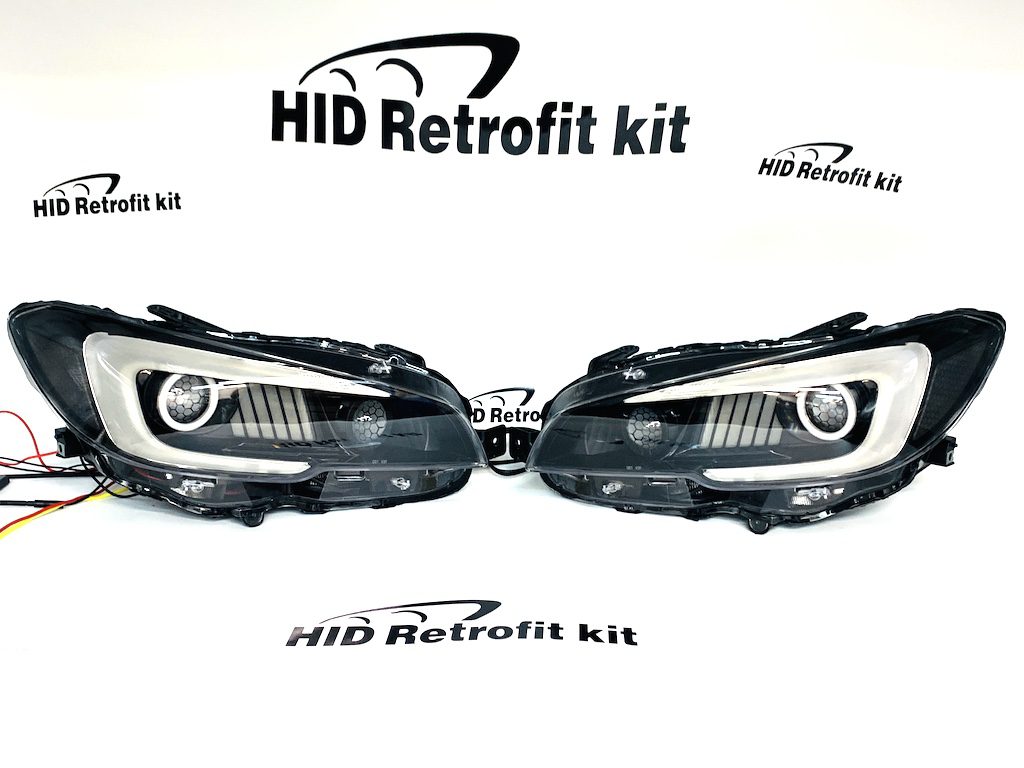 2015-2017 Subaru WRX Limited Led Halo Black Retrofit Headlights
