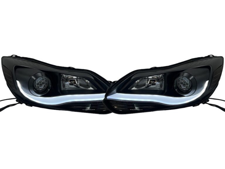 2012-2014 Ford Focus Custom Paint Retrofit Black Projector Headlights ...